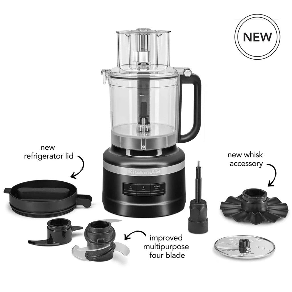 KitchenAid Food Processor Pro 9 Cup / 2.1 L KFP0921 - Black Matte ...