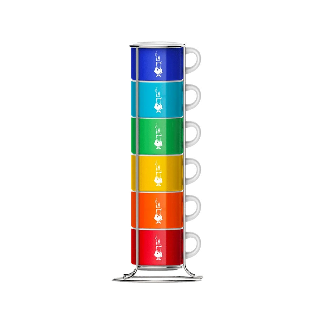 Bialetti Colourful Stackable Cups - Set of 6 | ZOES Kitchen & Living