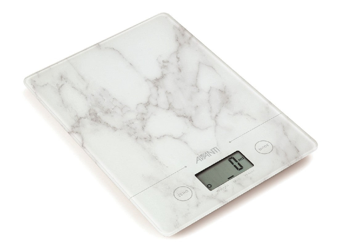 Avanti Compact Kitchen Scale - White Marble– ZOES Kitchen & Living