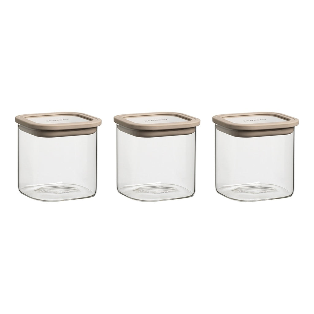 Ecology Store Square Canisters - Set of 3 | ZOES Kitchen & Living