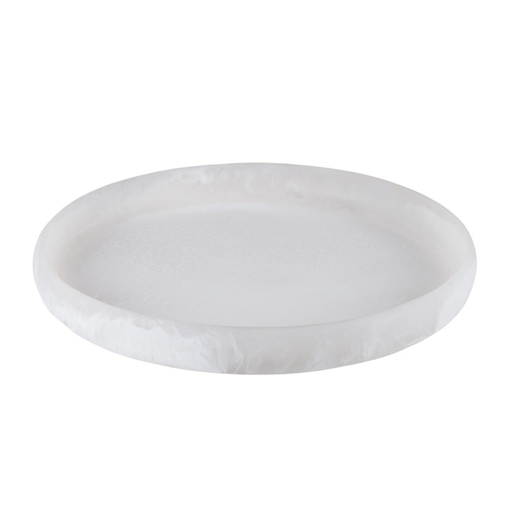 Assemble Merridy Resin Round Tray 42cm - White– ZOES Kitchen & Living