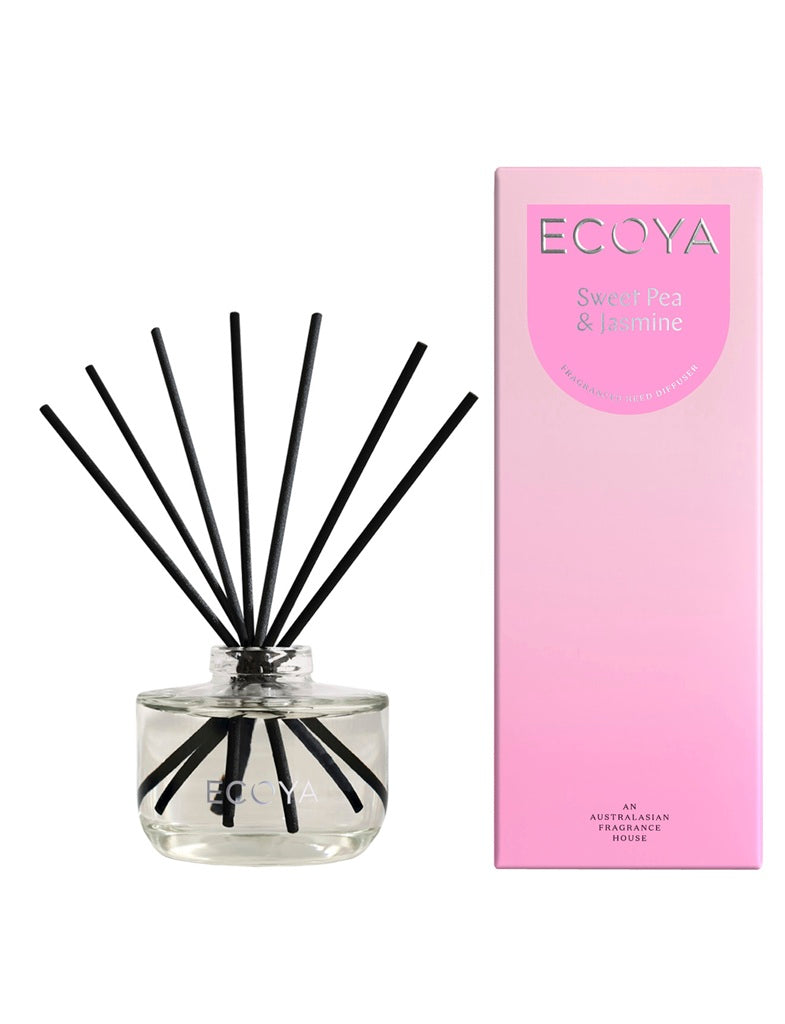 Ecoya 200ml Reed Diffuser - Sweet Pea & Jasmine | ZOES Kitchen & Living