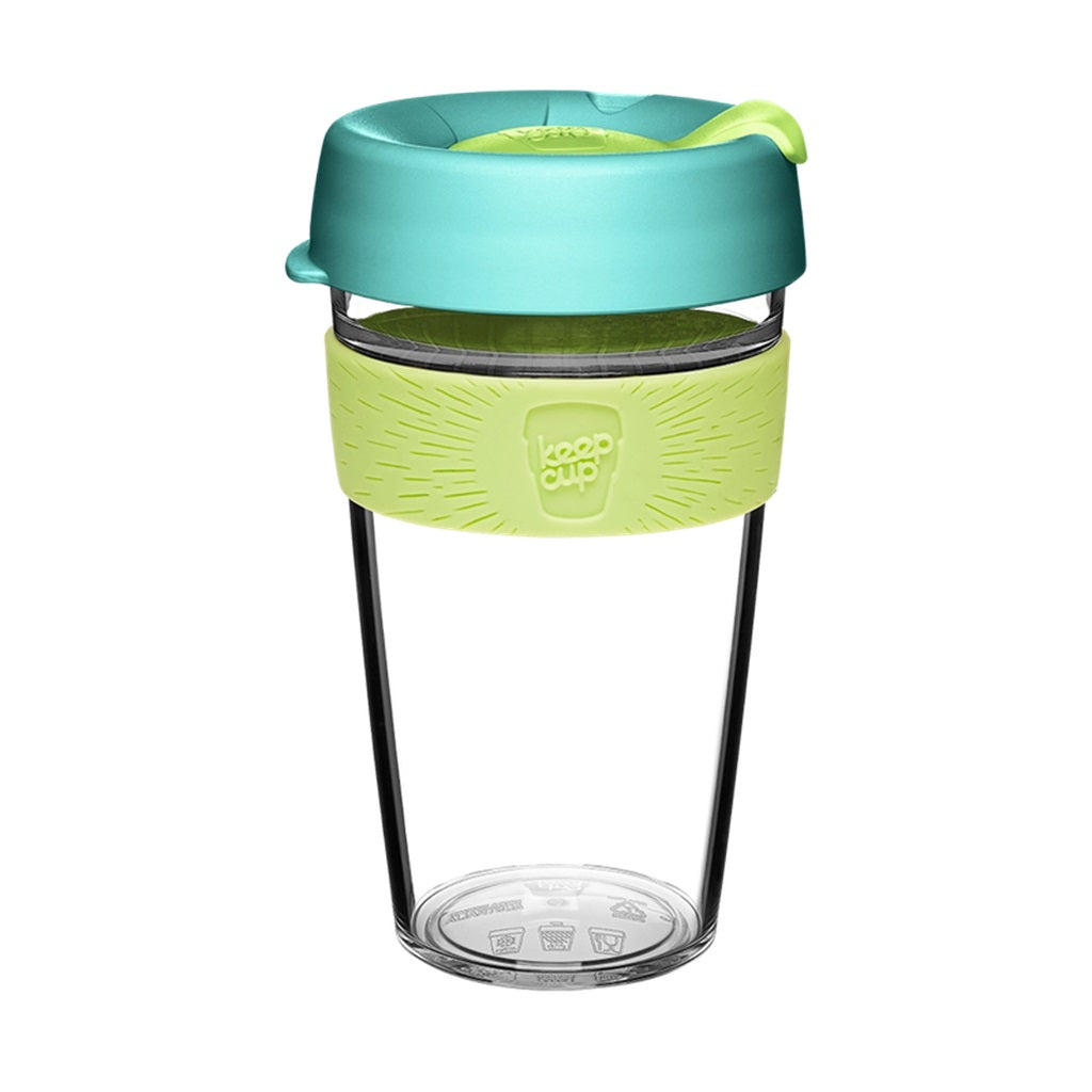 KeepCup Original Clear Large 16oz - Matcha Green | ZOES Kitchen & Living