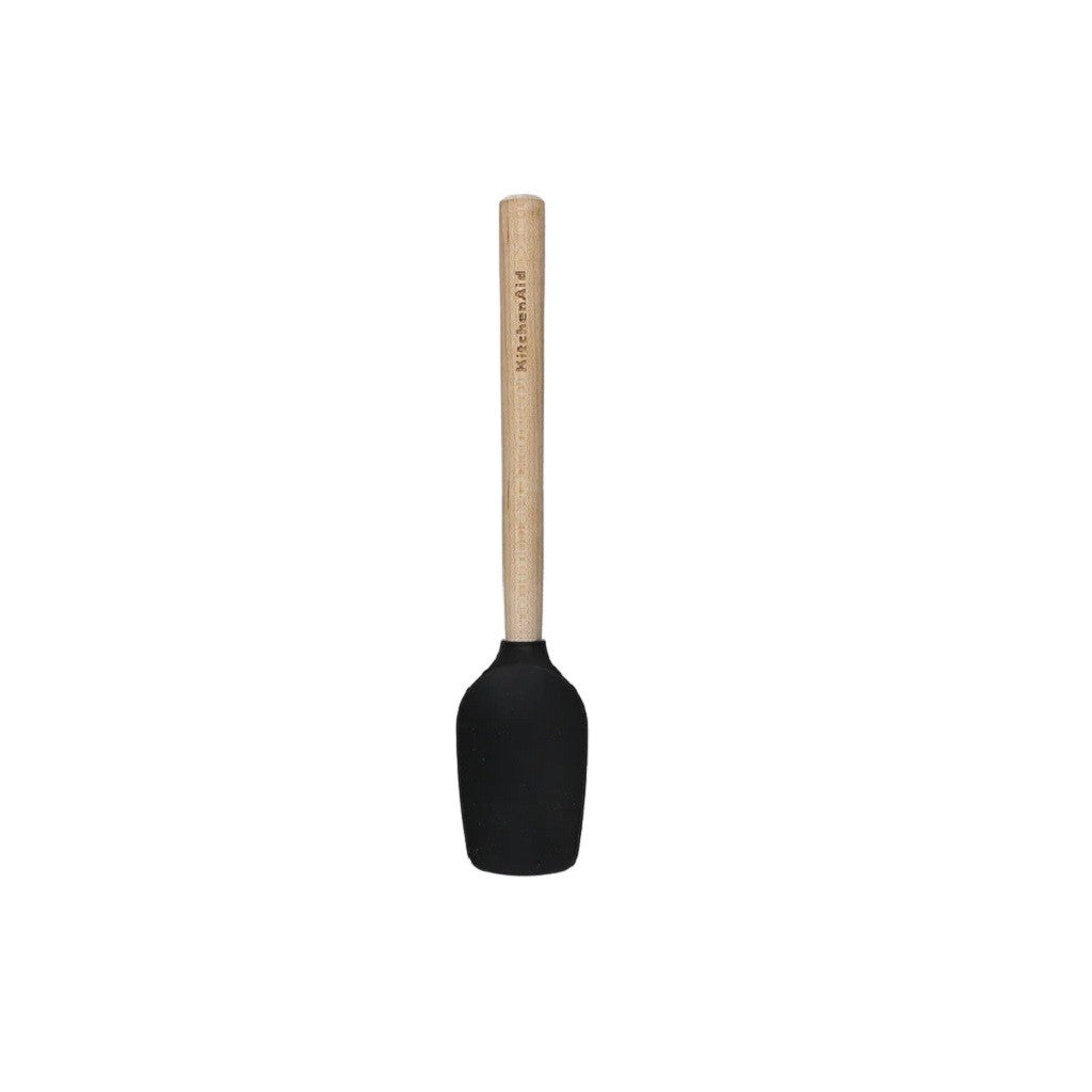KitchenAid Maple Handle Silicone Mini Spoon Spatula | ZOES Kitchen & Living